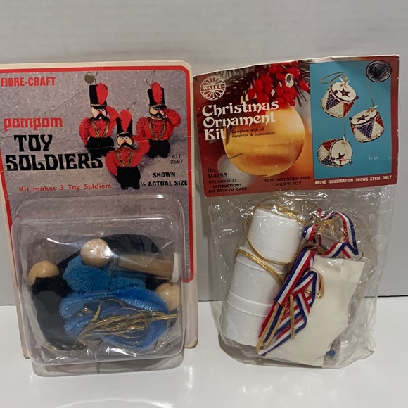 Vintage | Holiday | Vintage Fibrecraft Pom Pom Toy Soldiers Walco ...